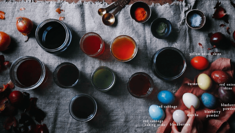 Dark Easter Eggs: How to get deep colors with onion skins, red cabbage ...