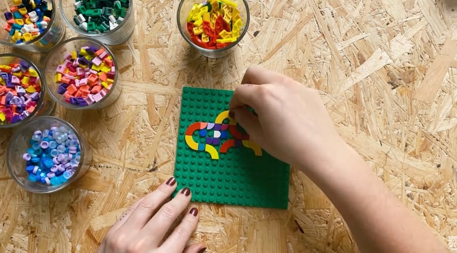 DIY LEGO Block Printing Tutorial: How to create art with LEGO tiles ...
